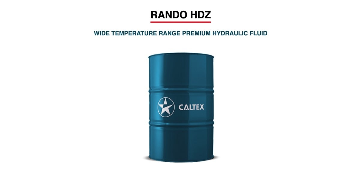 Use Rando HDZ to Improve your equipment’s operating efficiency | Caltex Chevron Lubricants